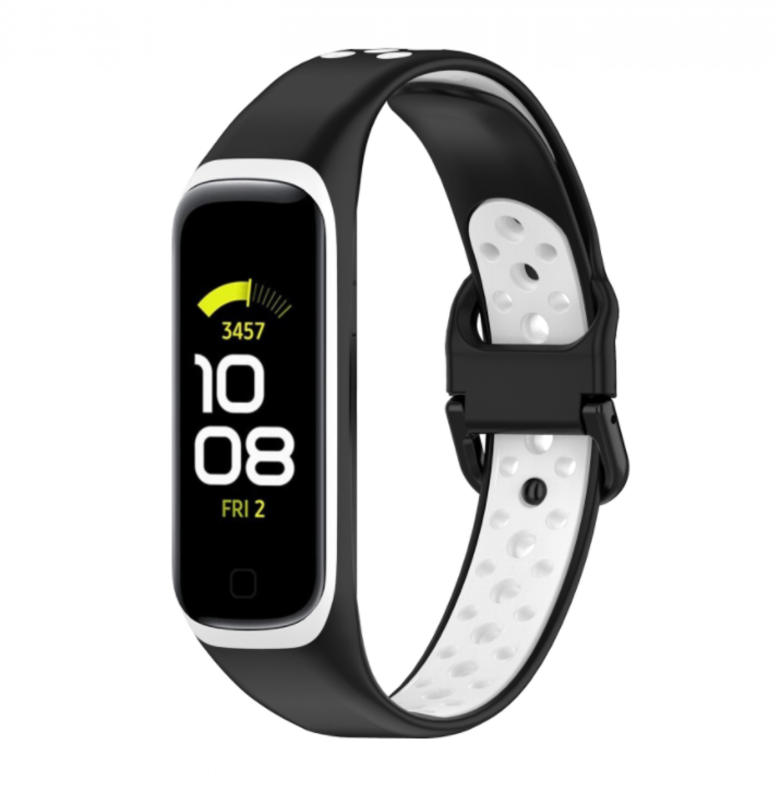 Силиконовый водостойкий сменный ремешок Чехол. ру для Samsung Galaxy Fit2 со спортивным дизайном и кнопочной застежкой