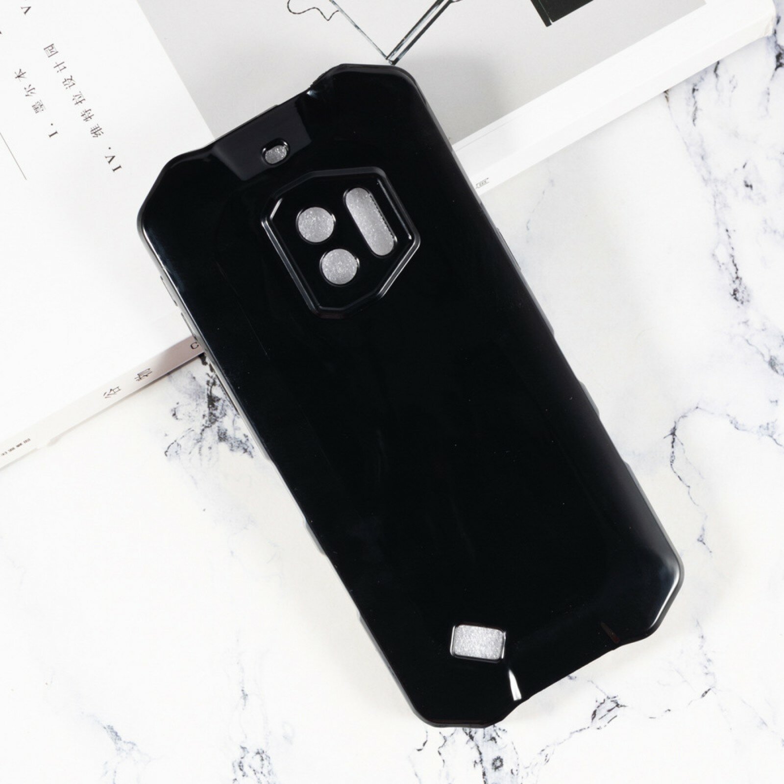 Задняя панель-чехол MyPads Morbido для OUKITEL WP12 ультра-тонкая из мягкого силикона черная