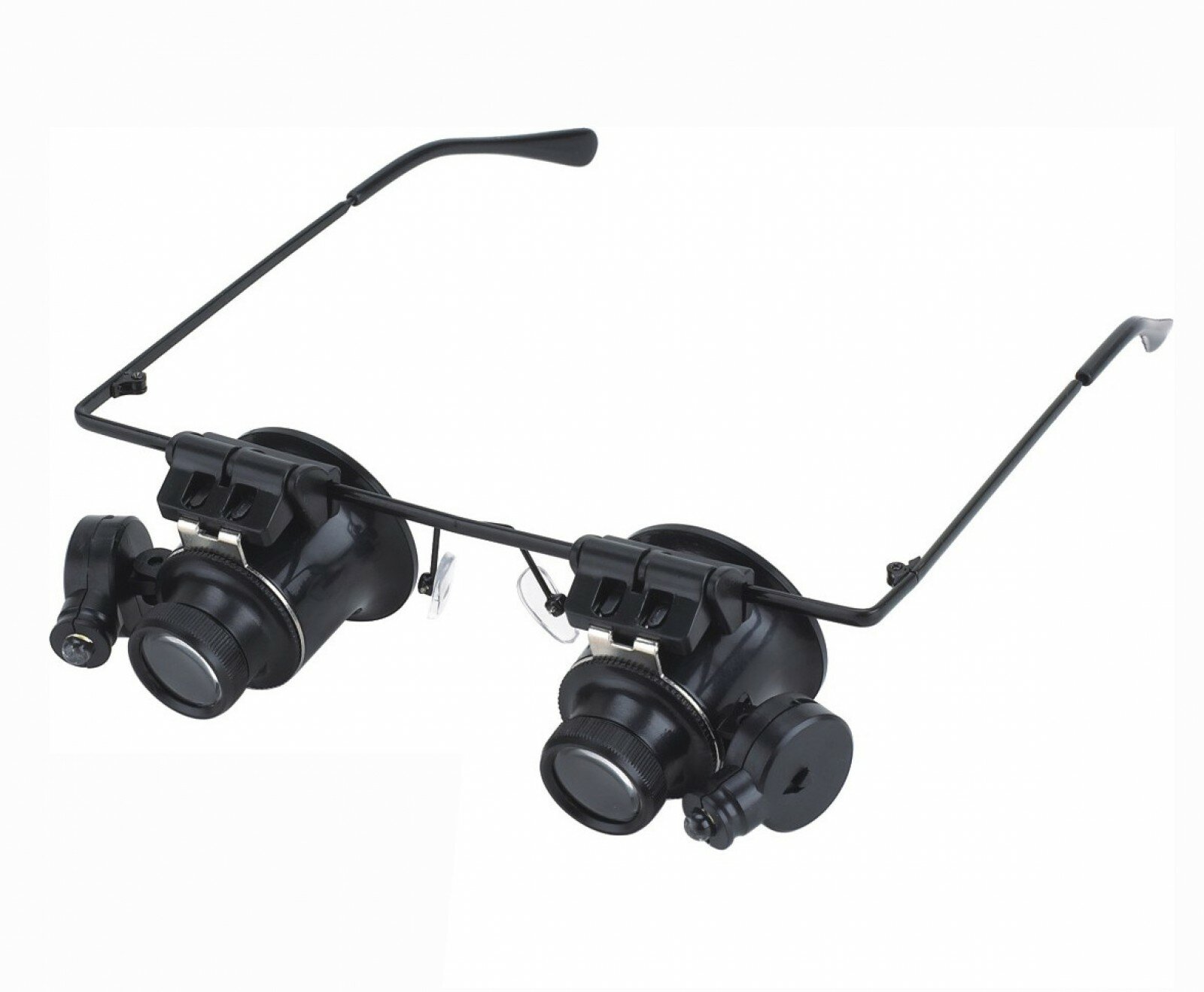 Очки MyPads с увеличительной линзой 20х и светодиодной подсветкой для работы с мелкими изделиями