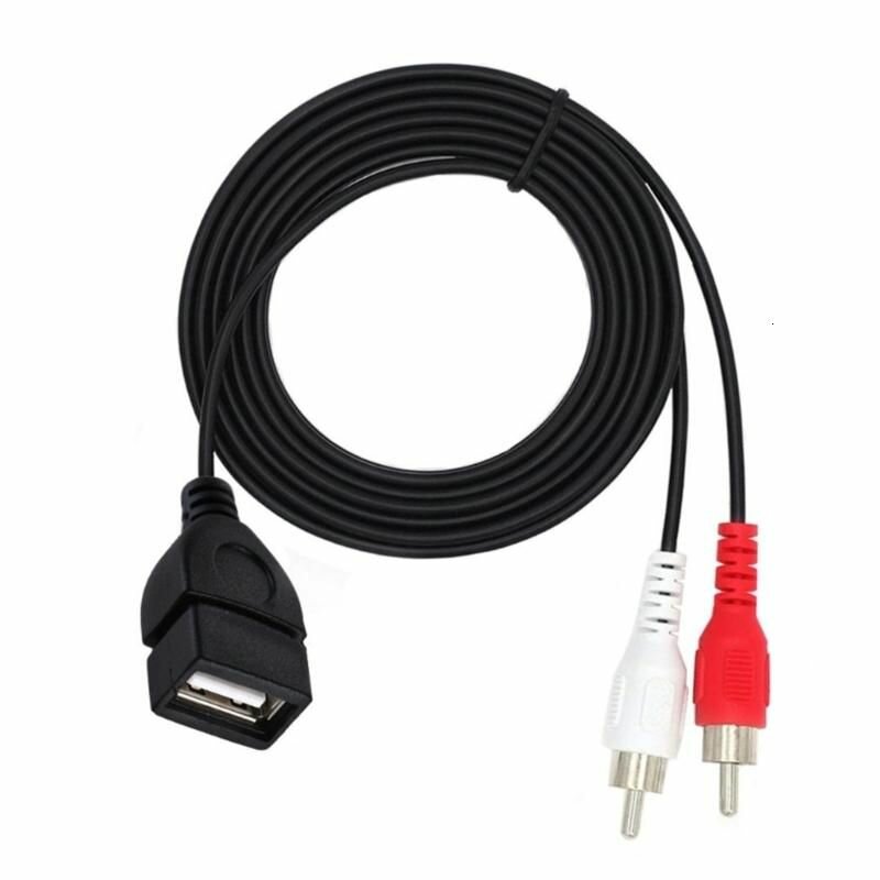 USB 2.0 2 RCA адаптер, 0.3m