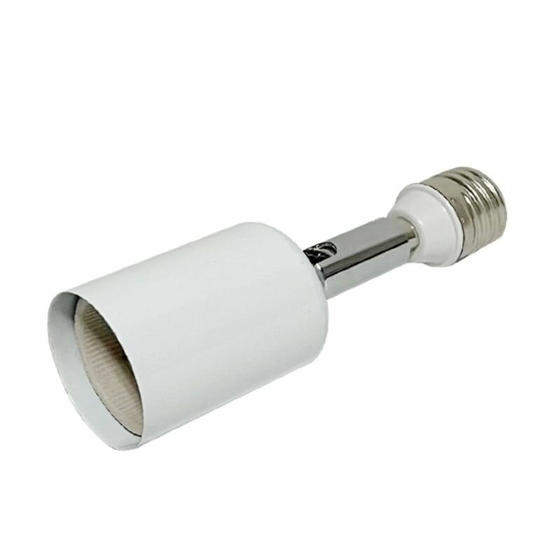 Удлиненный держатель лампы переменного направления E27 с высокой термостойкостью-белый