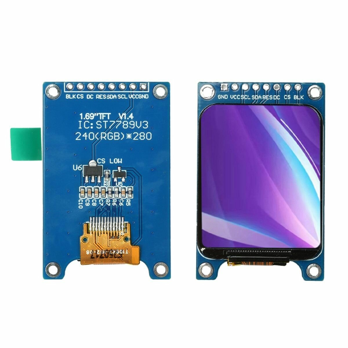 1,69-Дюймовый TFT LCD-Экран ST7789V3 SPI 240x280 IPS