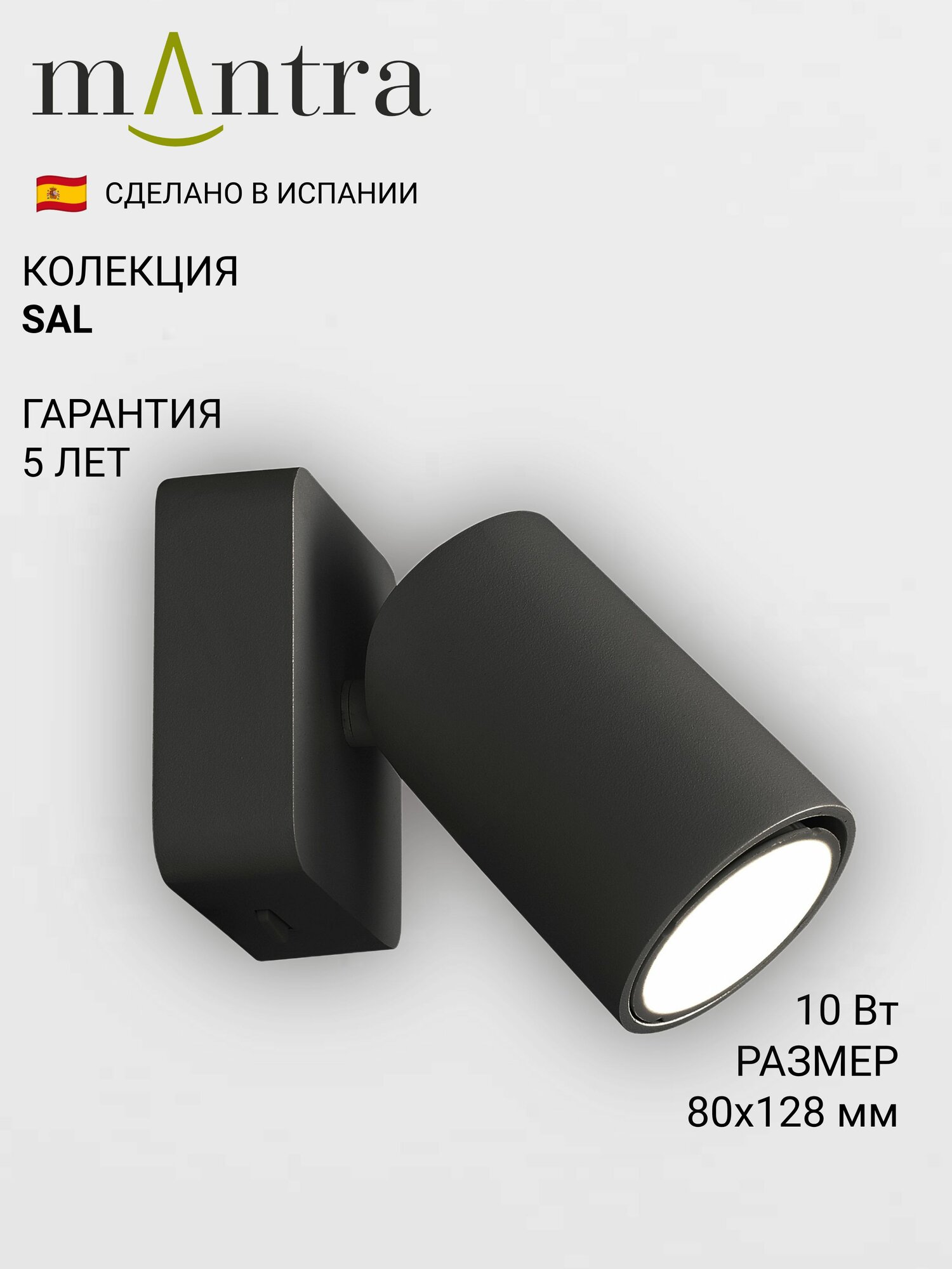 Настенный светильник MANTRA SAL 6714