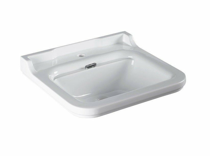 Раковина подвесная (60х55) Kerasan Waldorf 4140K1bi/cr*1 белый