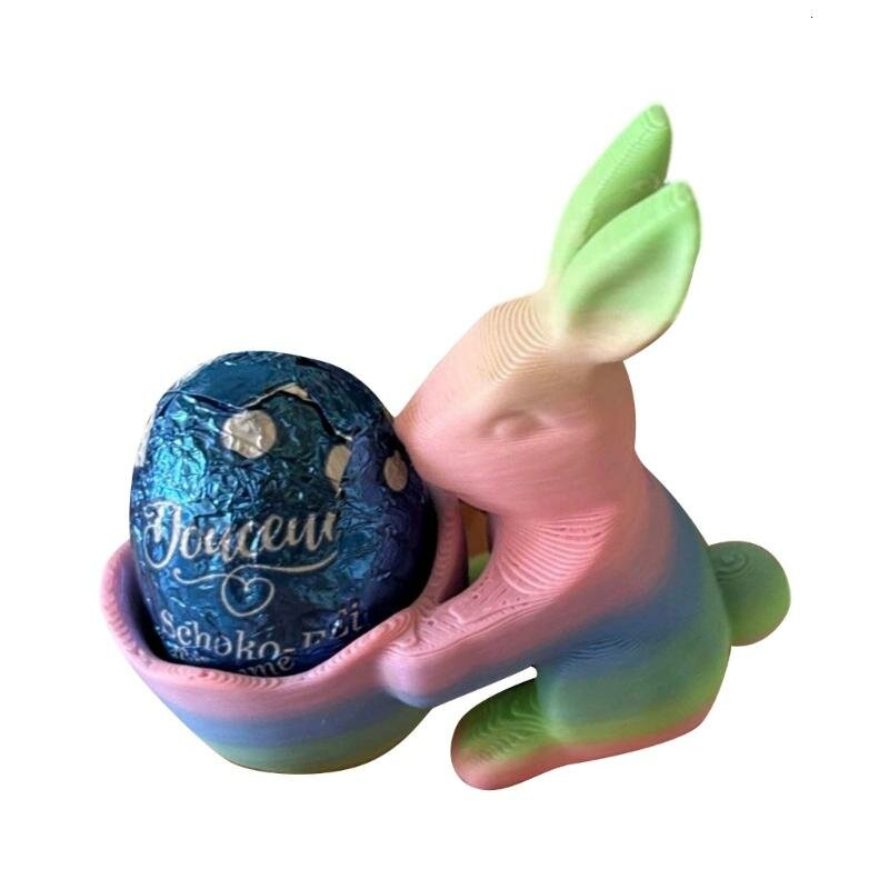 Корзинка-подставка для конфет в виде пасхального кролика, Конфетный цвет