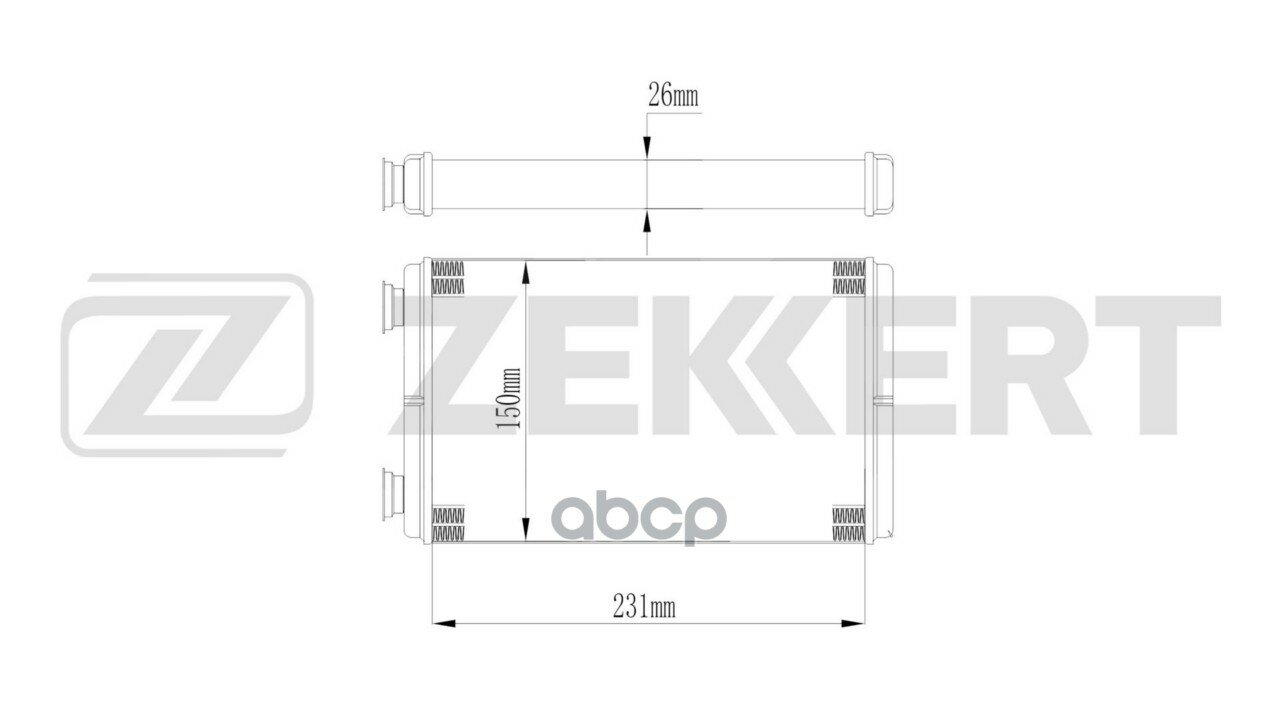 Радиатор отопителя Uaz Patriot (3163) 08- Zekkert арт. mk-5172