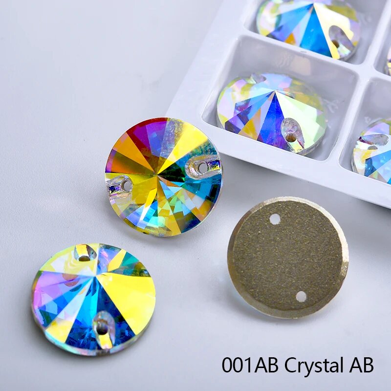 Стразы OLeeya 12 мм, 001AB CrystalAB