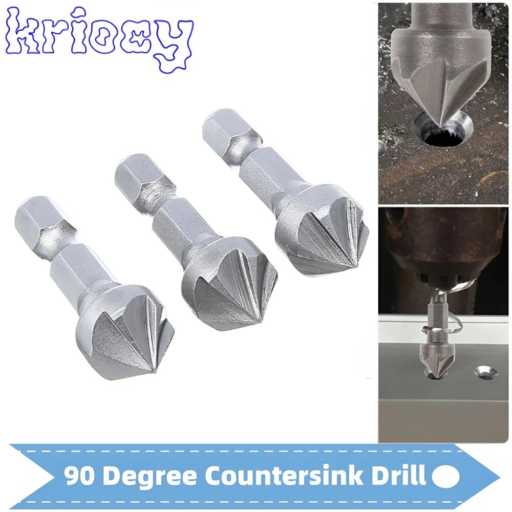 Сверло Из Сплавов Кобальтовой Стали Под Углом 90 Градусов Со Шлицевым Шестигранным Хвостовиком Для Деревообработки И Столярны.