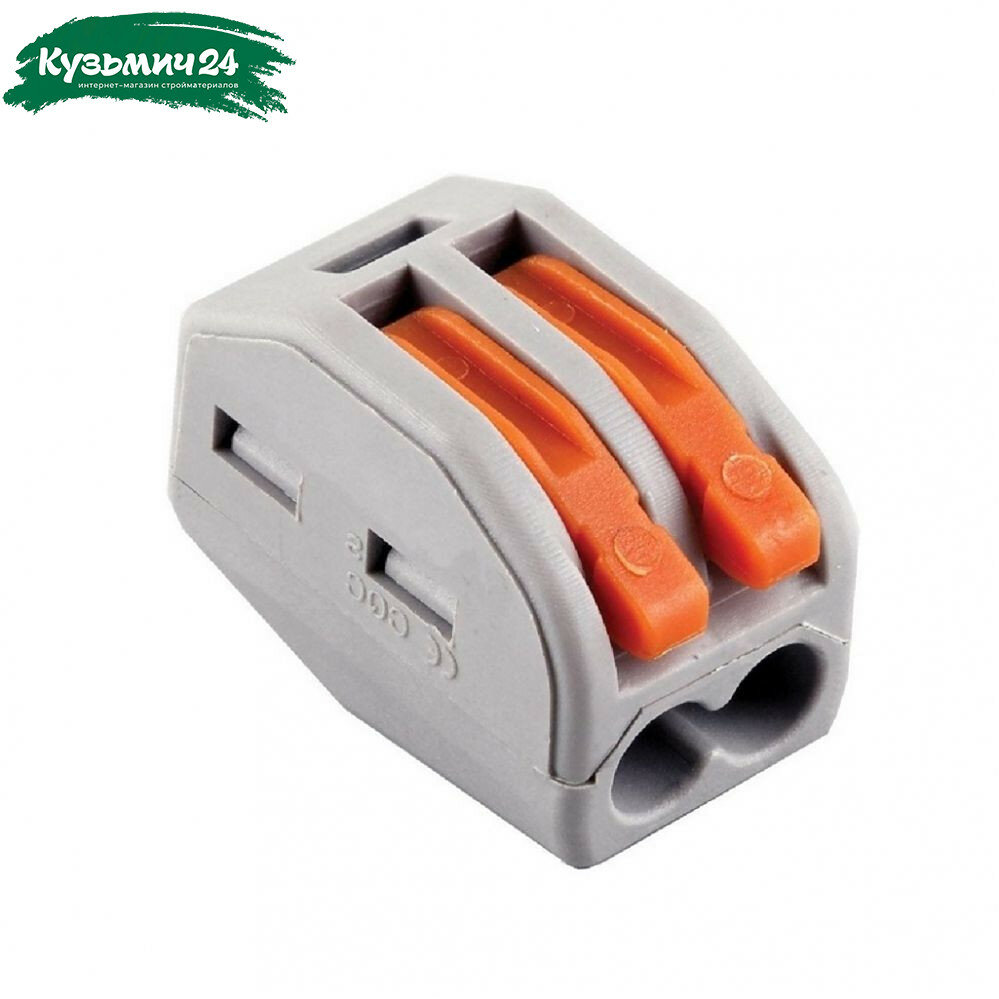 Клемма строительно-монтажная Stekker LD222-412 32396, 2-проводная