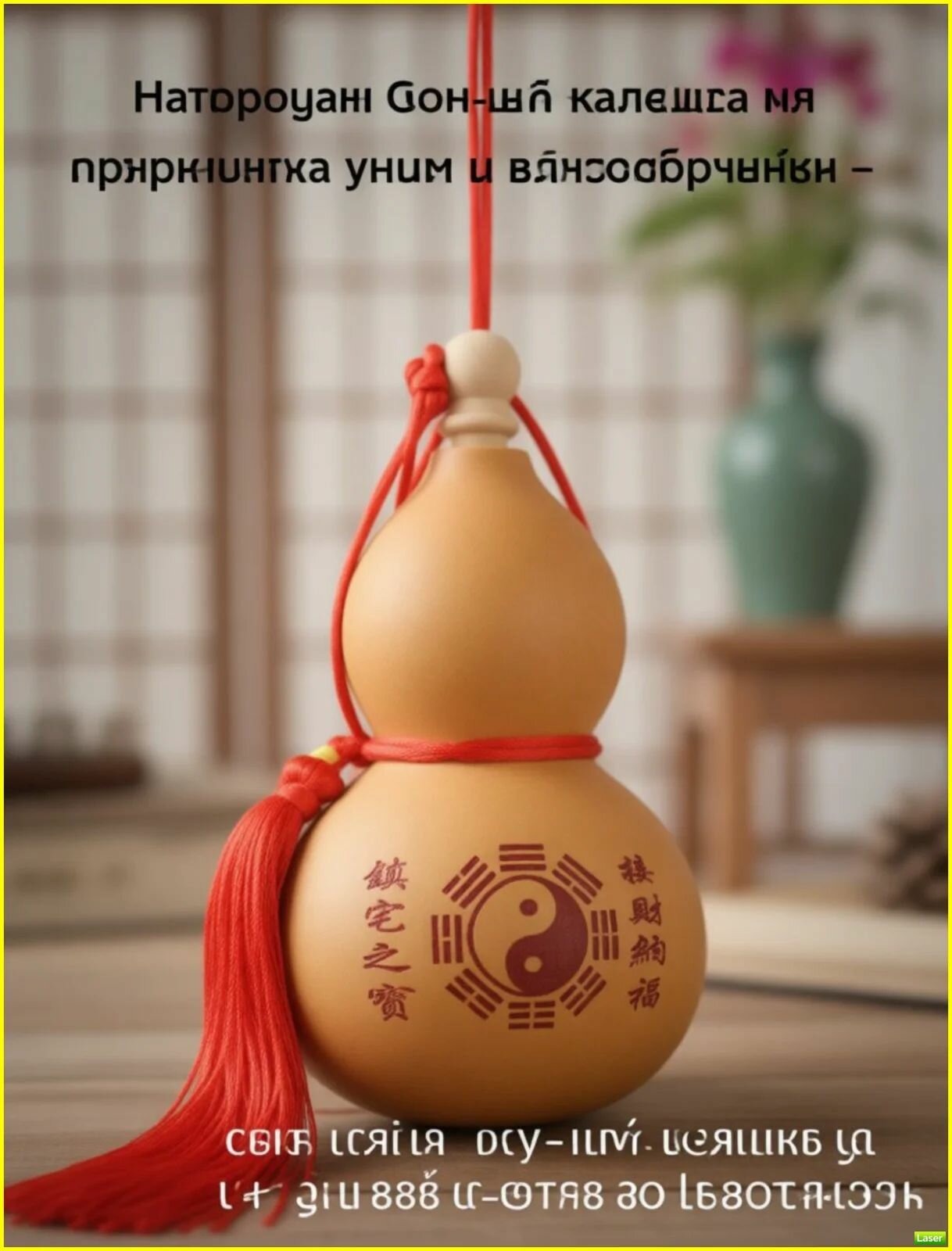 Тыква-горлянка Фен-Шуй: Натуральный Магнит Удачи и Богатства для Дома