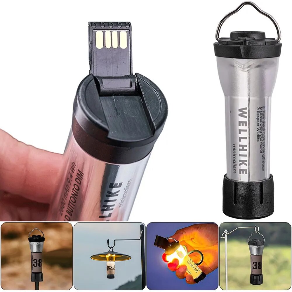 Светодиодный походный фонарь WELLHIKE, 75 г, USB