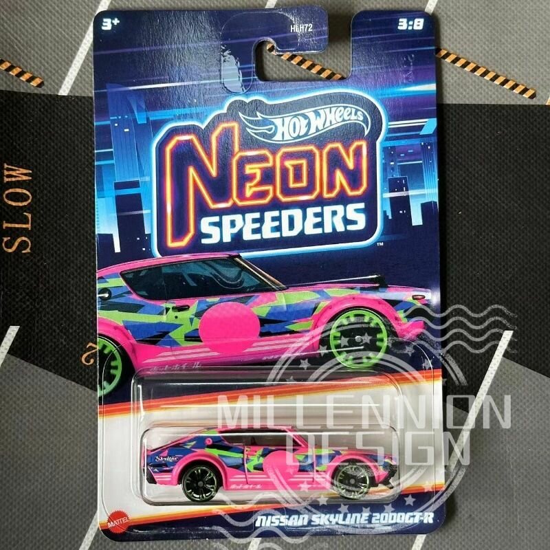 Hot Wheels 1:64 Neon Flyers Ретро Автоклуб(3-Ниссан 2000)