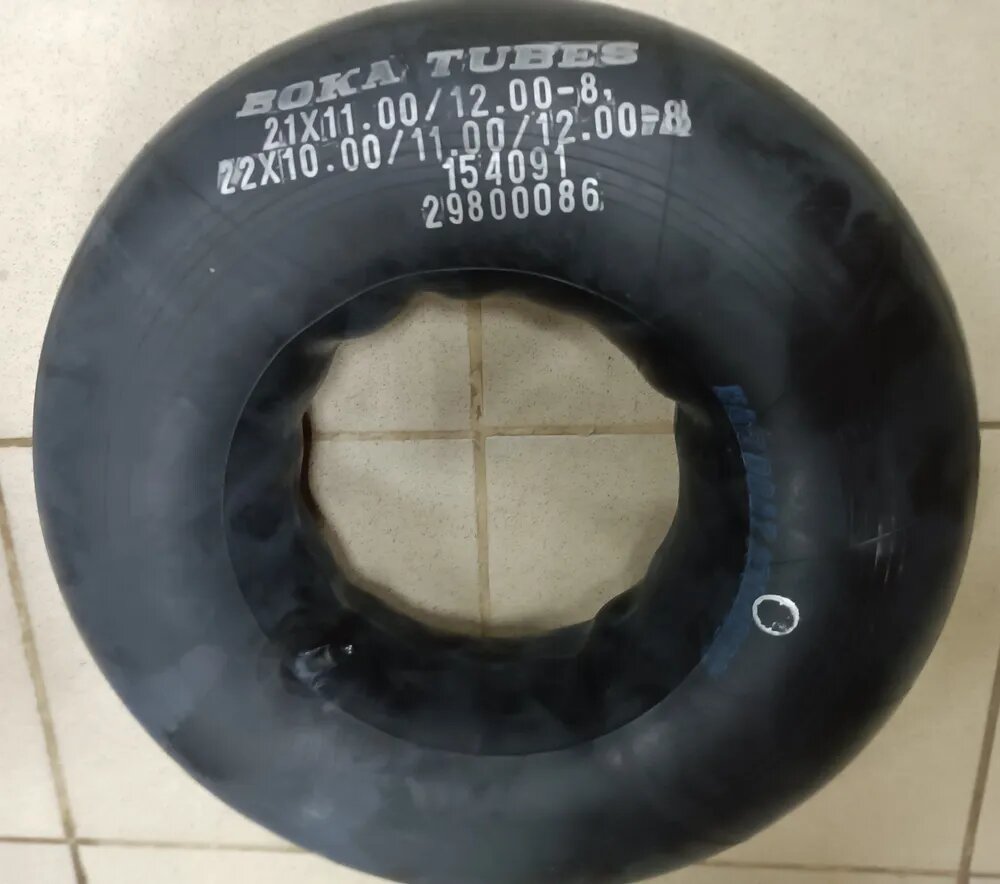 Камера колеса для снегоуборщика, квадроцикла 21х11-8 / 21х12-8 / 22х10-8 / 22х11-8 / 22х12-8, резина, черная