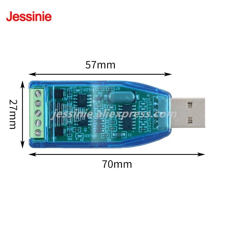Промышленный USB-RS232/RS485 конвертер CH340/FT232/PL2303 — фото 1