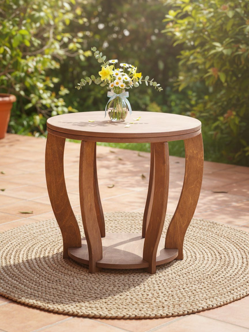 Столик садовый и журнальный "Том-Том" от "Мягкой посадки", для дома и дачи, цвет венге