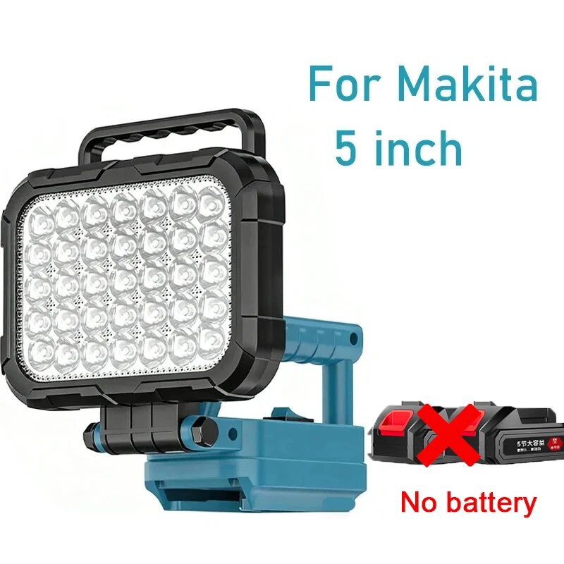 Makita LED Фонарь 18В для кемпинга For Makita 5 inch