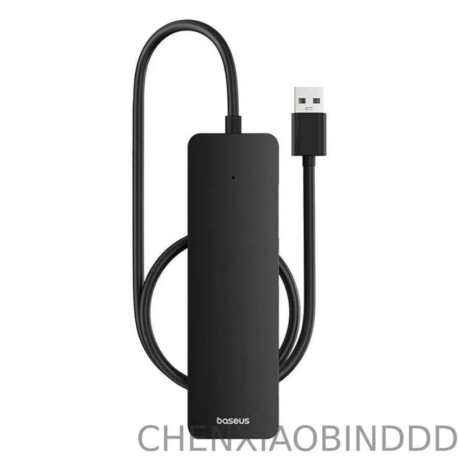 Baseus UltraJoy Series Lite USB-концентратор на 4 порта USB 3.0, длина кабеля 150 см, черный