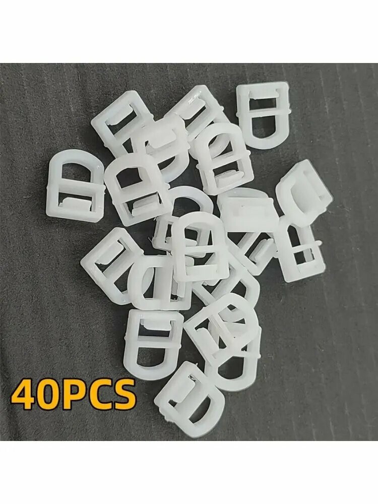 Крючков для Штор, Пластиковые, Универсальные для Автомобилей и Автобусов, 40 шт