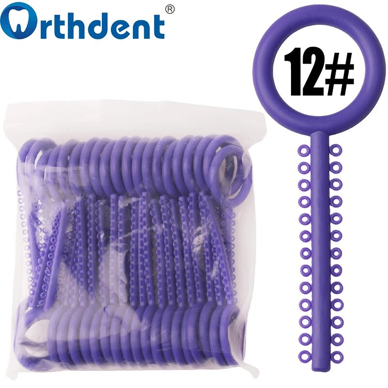 Ортодонтические лигатуры Orthdent Color 12, 1040 шт.