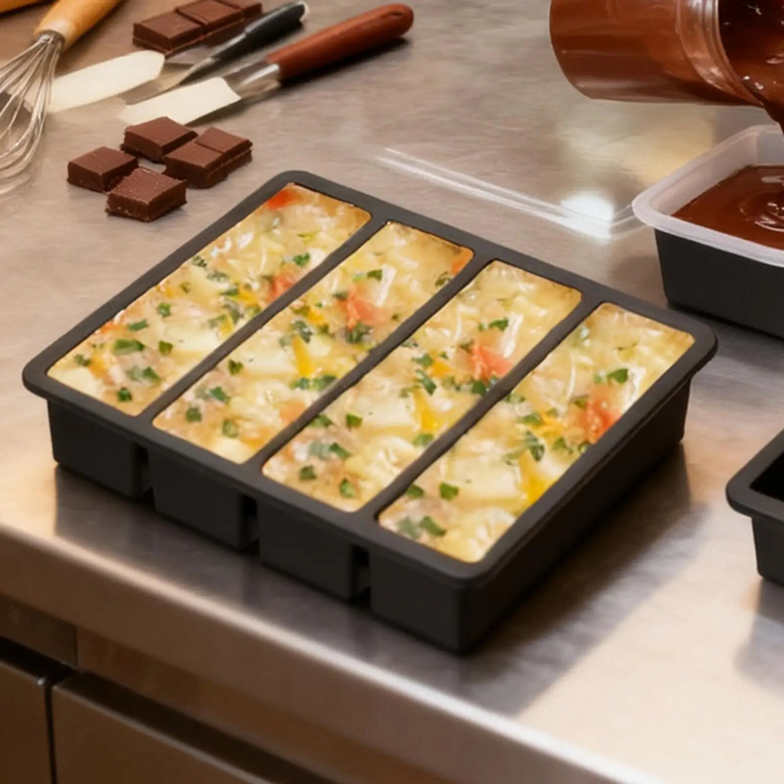 Силиконовые Формы Для Заморозки С Крышками, Контейнеры Для Приготовления Пищи, Для Супов И Десертов