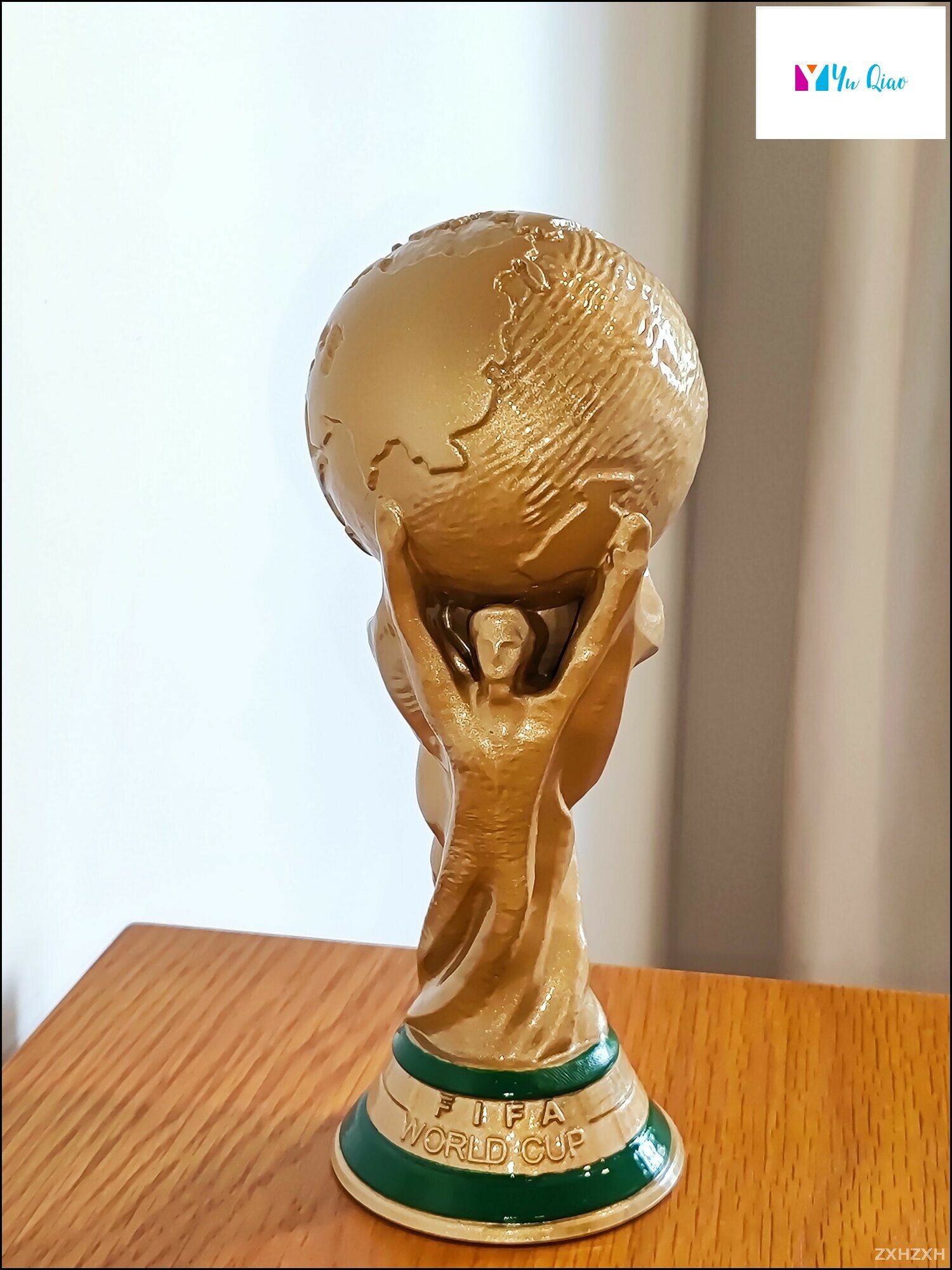 Кубок FIFA 2022, золотой, высококачественный и прочный, 20 см