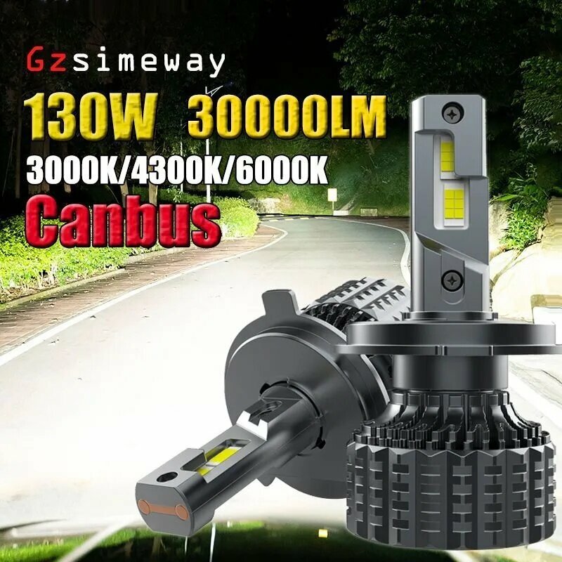 Gzsimeway Лампа автомобильная H4, 2 шт. арт. V20-H4-SKO3B