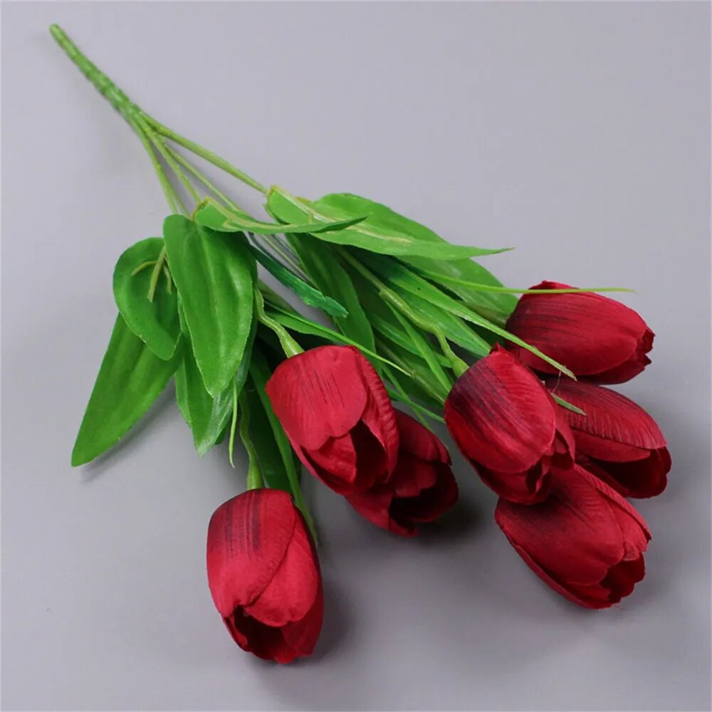 Букет искусственных гвоздик из ткани с 7 бутонами высотой 37 см для свадебного декора, украшения интерьера дома и праздничных мероприятий, доступный в 9 различных цветах