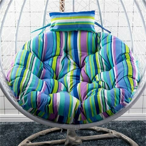 Подушка для подвесного кресла, подушка для одноместного подвесного стула, утолщенная подушка, подвесное кресло-гамак, съемная и моющаяся подушка для ротангового кресла.