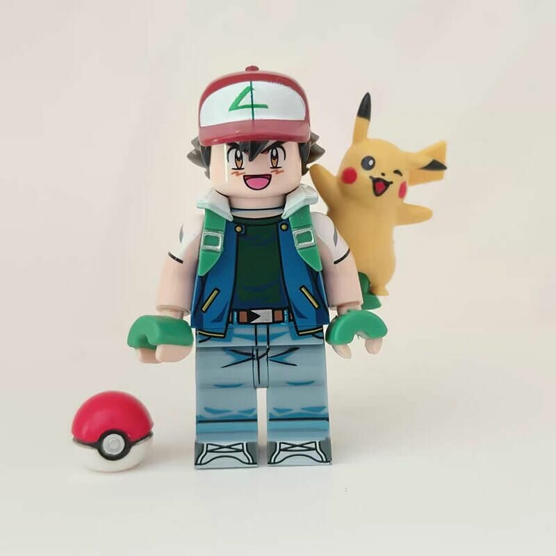 Покемон: Эш и Пикачу, Команда R, Мусаси, Кодзиро, Мяут, минифигурки. набор фигурок персонажи покемонов аниме