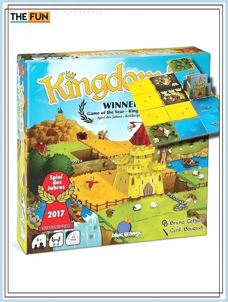 Настольная Карточная Игра Настольная Kingdomino Игра (Карточная) Новая Версия Игры