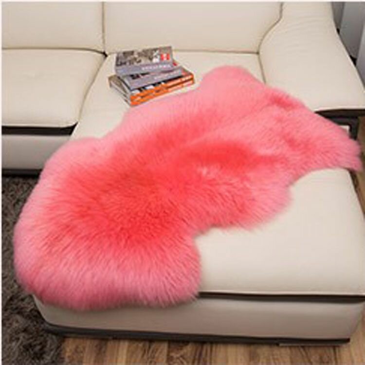 Ковер из чистой австралийской шерсти, напольный коврик из цельной овчины, коврик для эркера, прикроватный коврик, коврик для изножья кровати, подушка для стула с меховой отделкой.