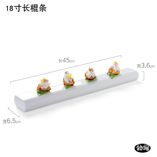 Длинная тарелка для холодных блюд и закусок, молекулярная гастрономия, частная кухня, художественный ресторан, креативная керамическая посуда в китайском стиле для сервировки.