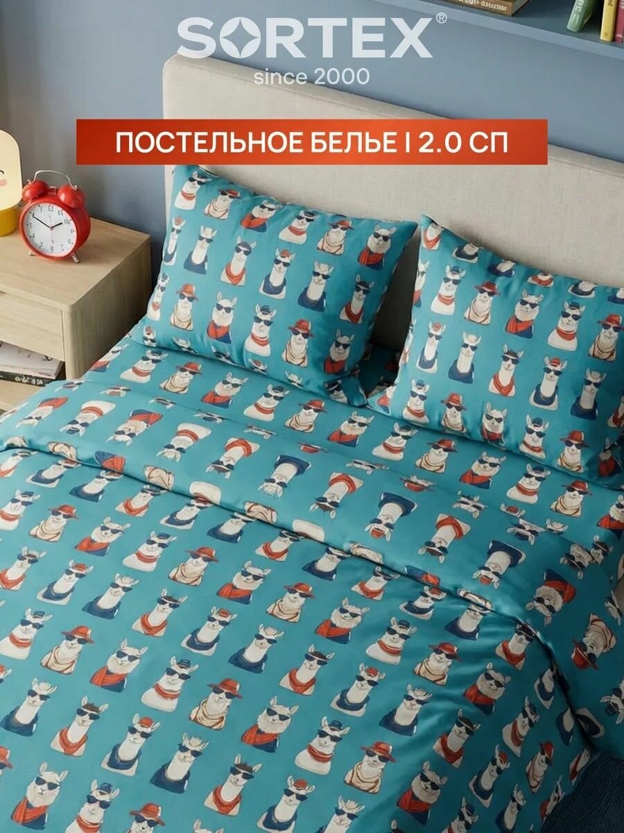 Комплект постельного белья 2 спальный Sortex