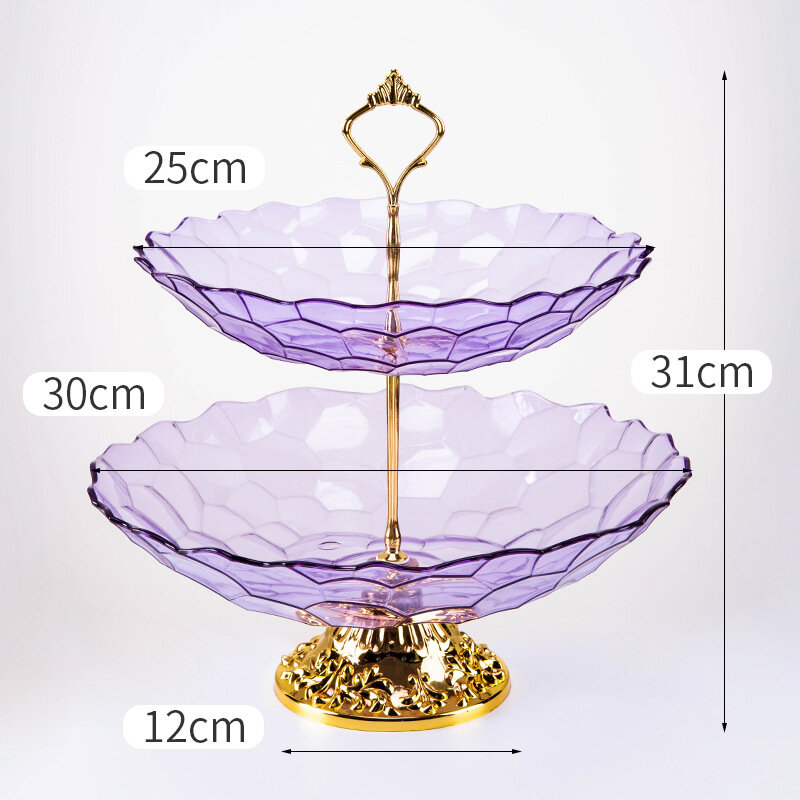 Многоярусная подставка в европейском стиле для гостиной, подставка для фруктов, современная и стильная тарелка для сухофруктов, фруктовница, корзина для фруктов.