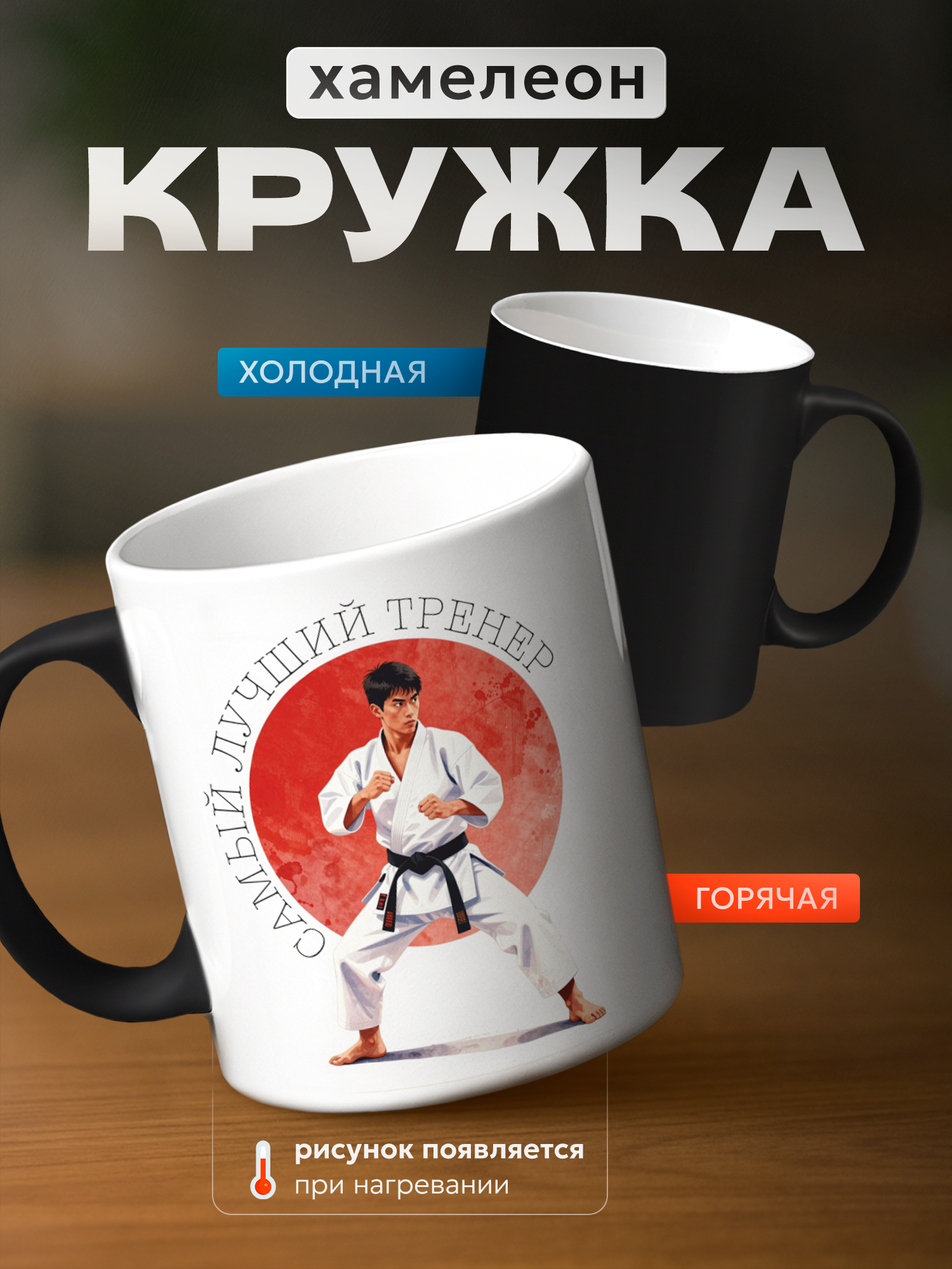 Кружка хамелеон подарок лучшему тренеру