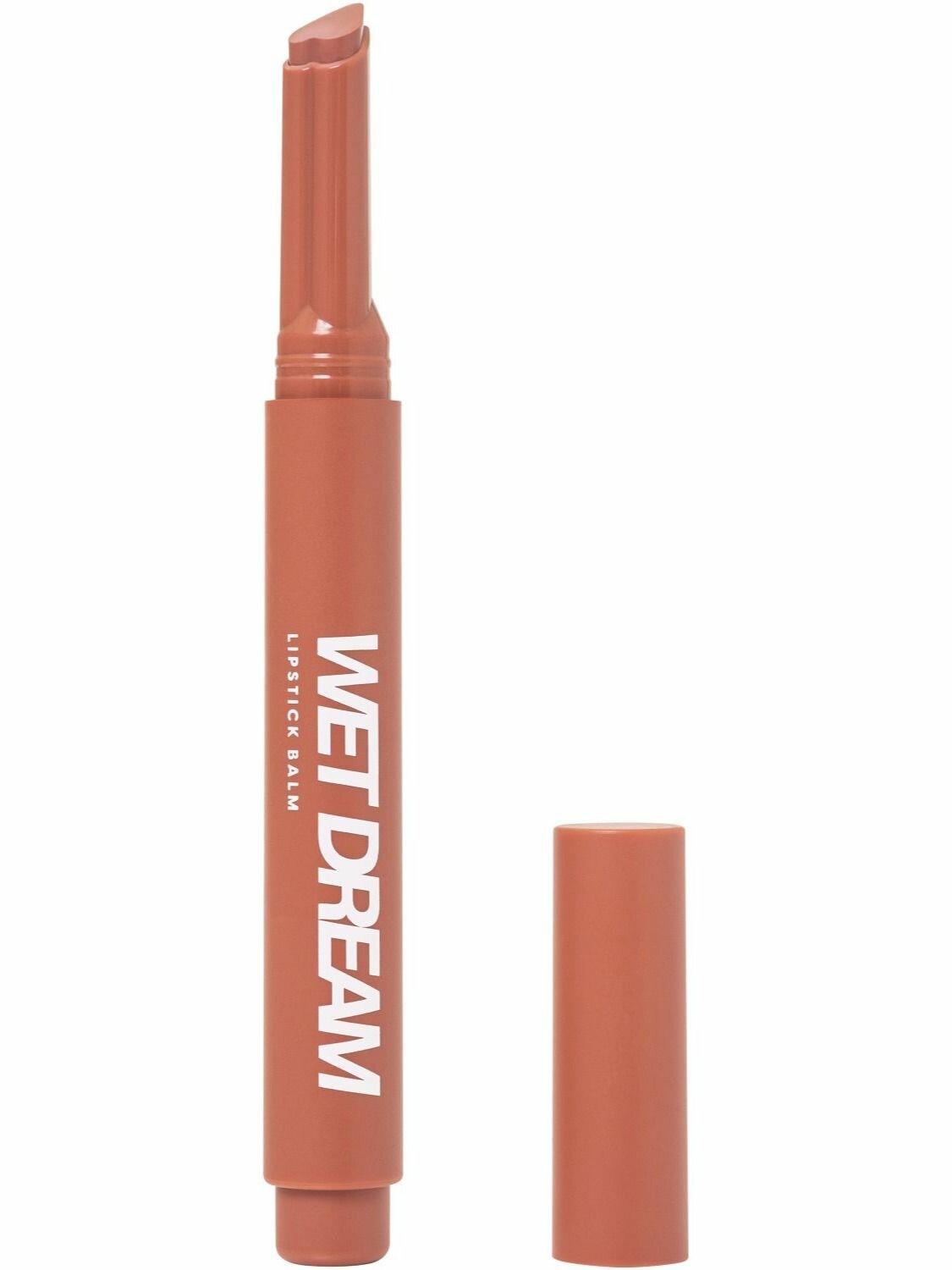 Love Generation Помада бальзам для губ Тон 03 Теплый коричневый Wet Dream тающая текстура, глянцевый финиш, 1,4 г