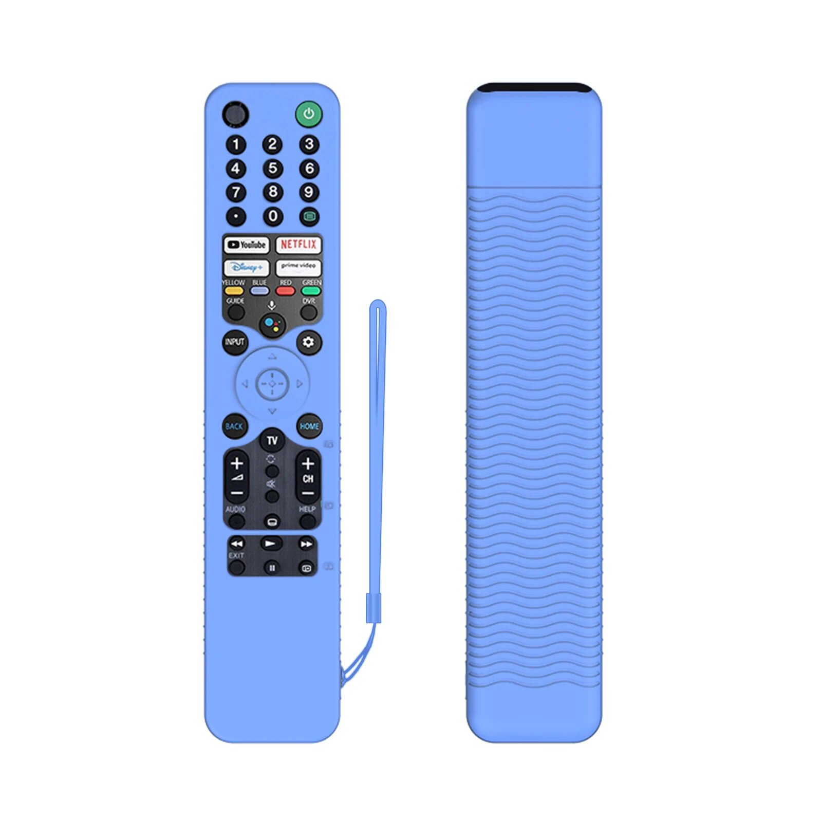 Силиконовый чехол для пульта дистанционного управления телевизором, противоударный защитный чехол со шнурком для голосового пульта Sony RMF-TX520U MG3-TX520U