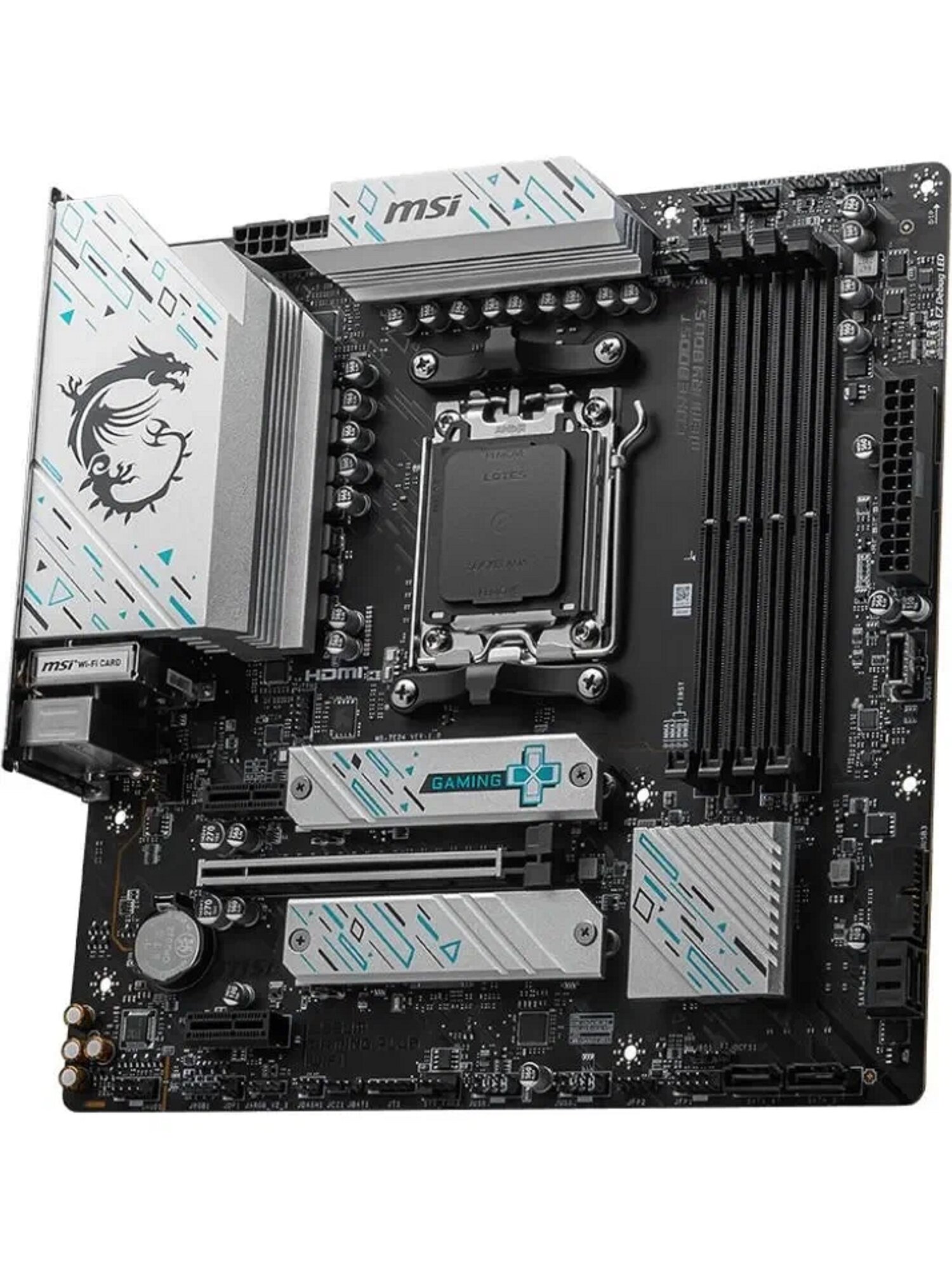 Материнская плата MSI B650M GAMING PLUS WIFI mATX AM5 AMD B650 4xDDR5 (256ГБ)
