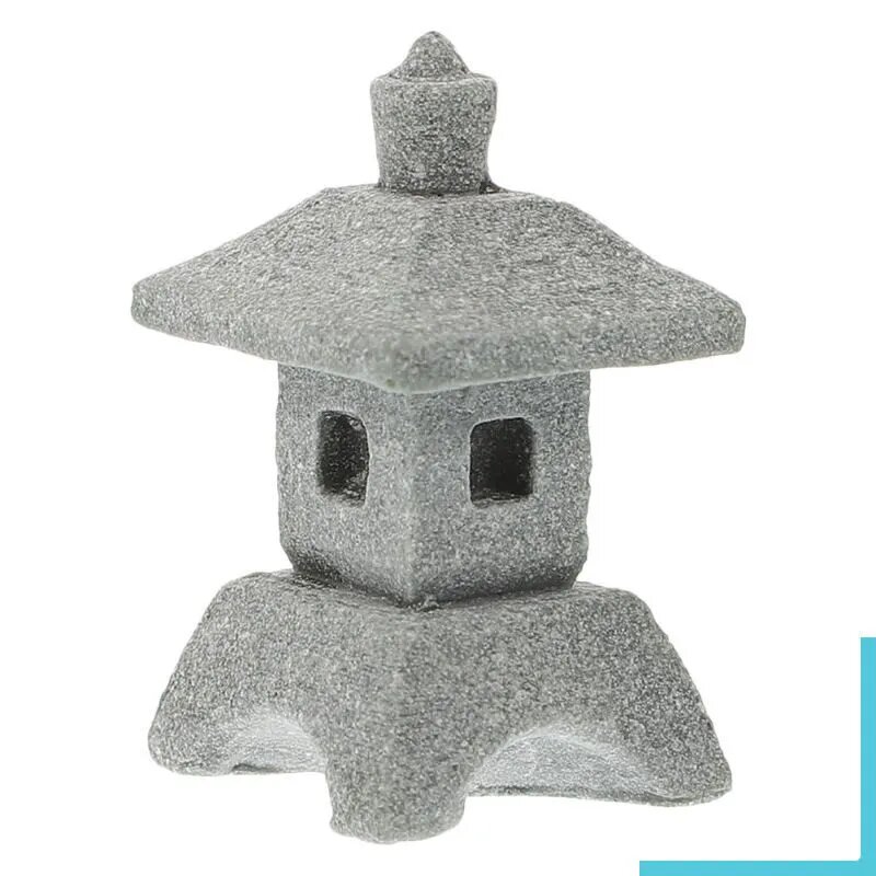 Японская пагода-фонарь, каменная скульптура, садовая фигурка дзен, художественная миниатюрная садовая статуя для аквариума, домашний микроландшафтный декор