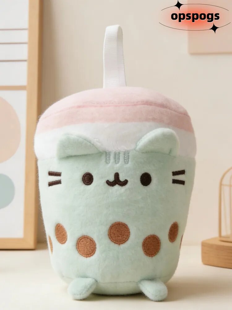 Мягкая игрушка "PUSHEEN THE CAT" ("Кот Пушин") с пончиком-A