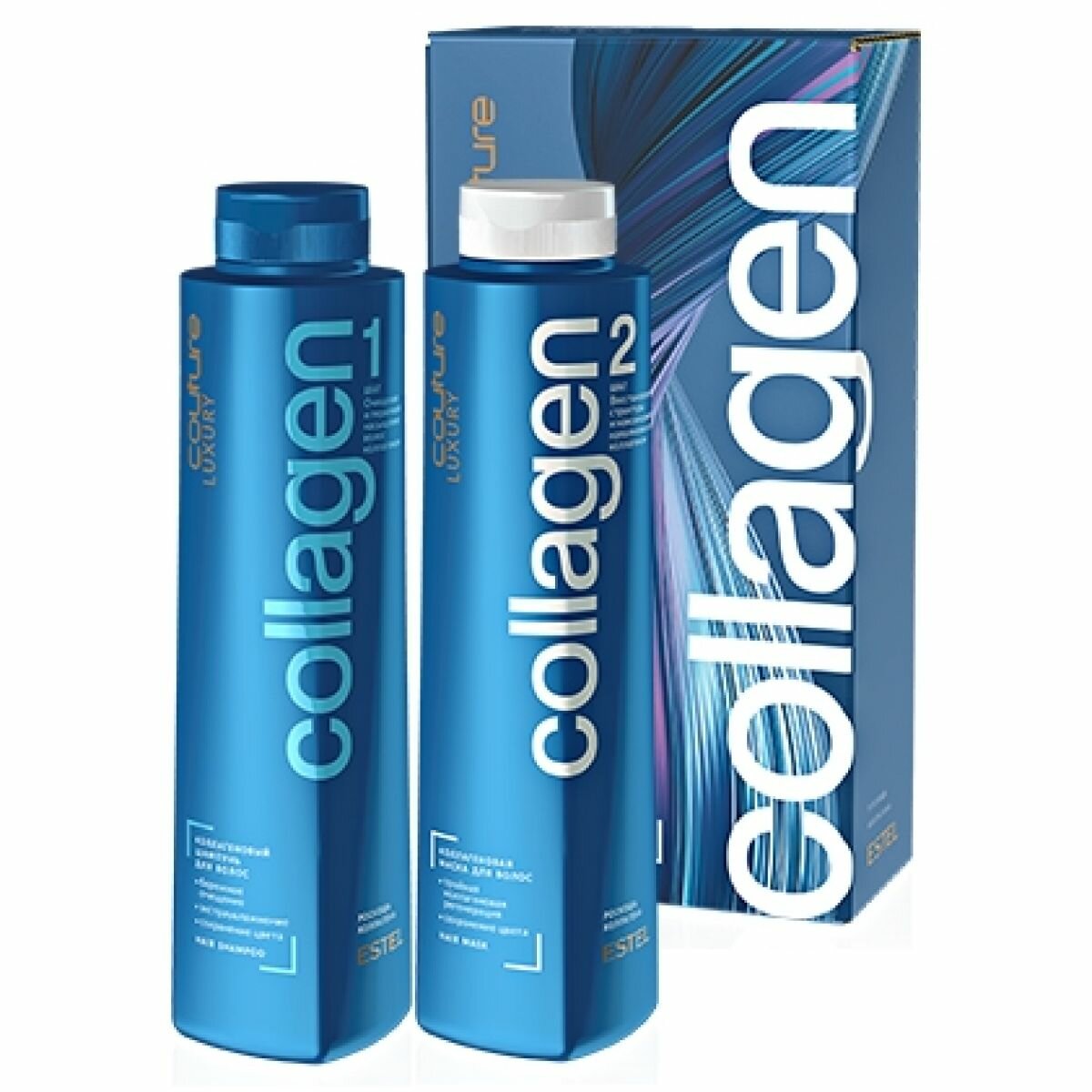 C/K/NP Набор для процедуры LUXURY COLLAGEN ESTEL HAUTE COUTURE (Шампунь 500 мл, Маска 500 мл)