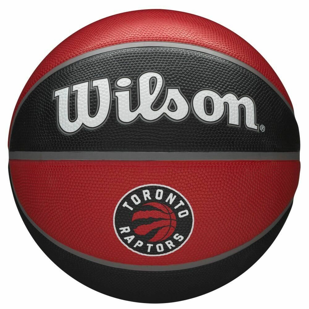 Wilson NBA Team Toronto Raptors Баскетбольный мяч Размер 7, Decathlon, Цвет: Черный / Красный / Черный, Размер: 7