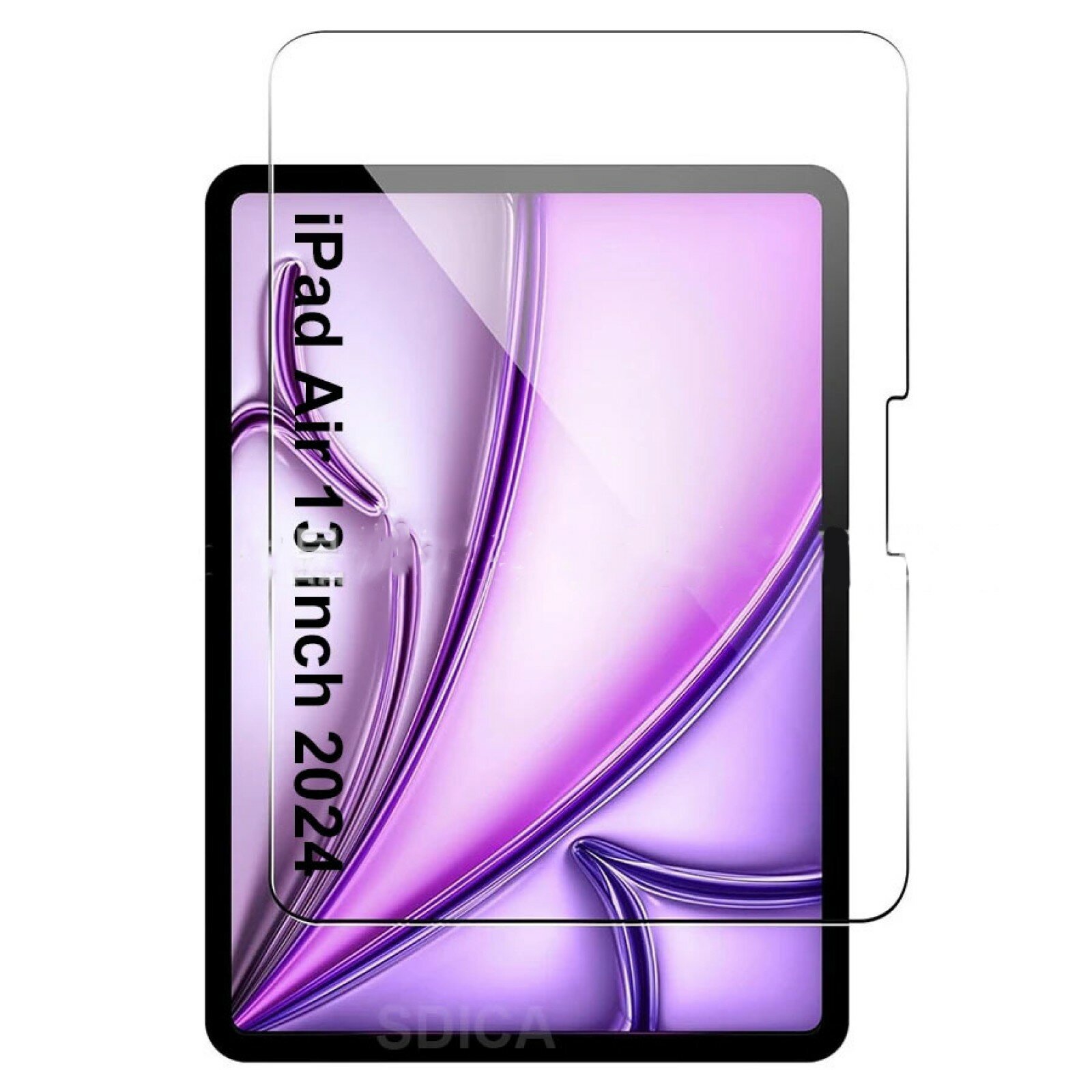 Защитное закалённое противоударное стекло MyPads Forti Glass для iPad Air (M2) 13 2024 с олеофобным покрытием