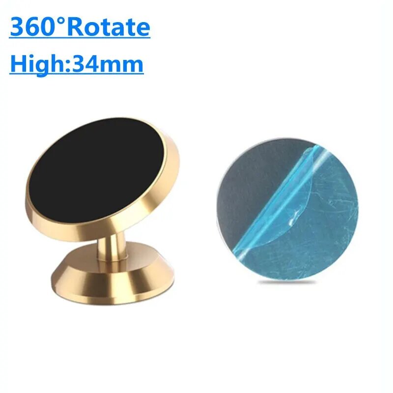 Магнитный держатель для телефона 360 Rotate Gold
