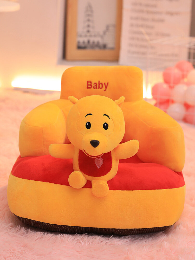 Детский обучающий стульчик в виде мультяшного персонажа, детский диван, плюшевый игрушечный мини-диван, стульчик для обучения сидению младенцев, прямая поставка.