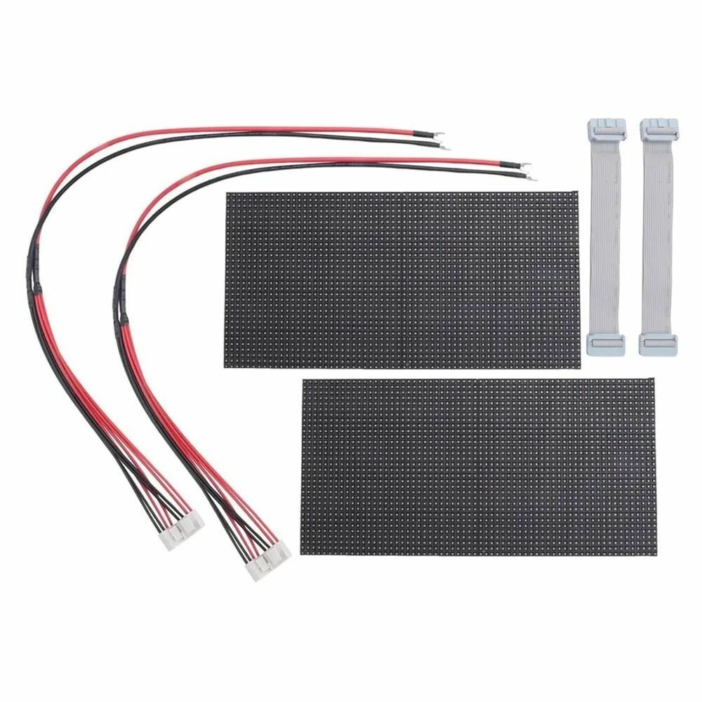 2 шт. P4 светодиодный экран панельный модуль 256x128 мм 64x32 пикселей 1/16 сканирование внутренний SMD RGB полноцветный дисплей