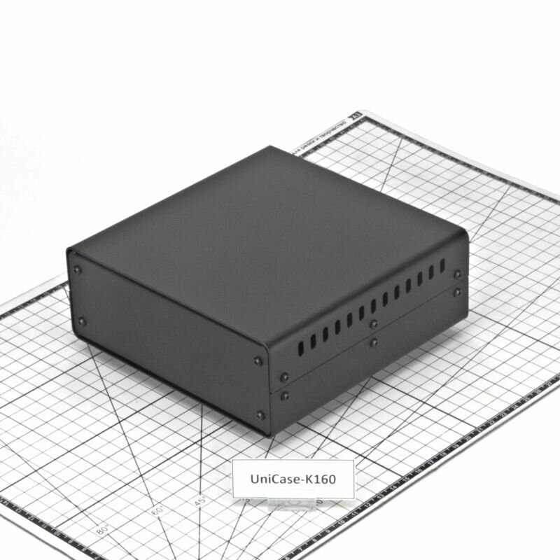 UniCase-K160 Универсальный металлический корпус для радиоэлектронных устройств. Внеш. размеры (ШхГ-В) 160х160-60