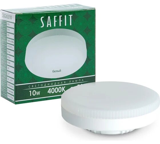 Светодиодная лампа SAFFIT sbgx5310 gx53 10w 4000k
