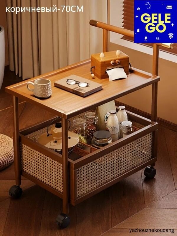 Gele-Go Ротанговый приставной столик, 2этажа