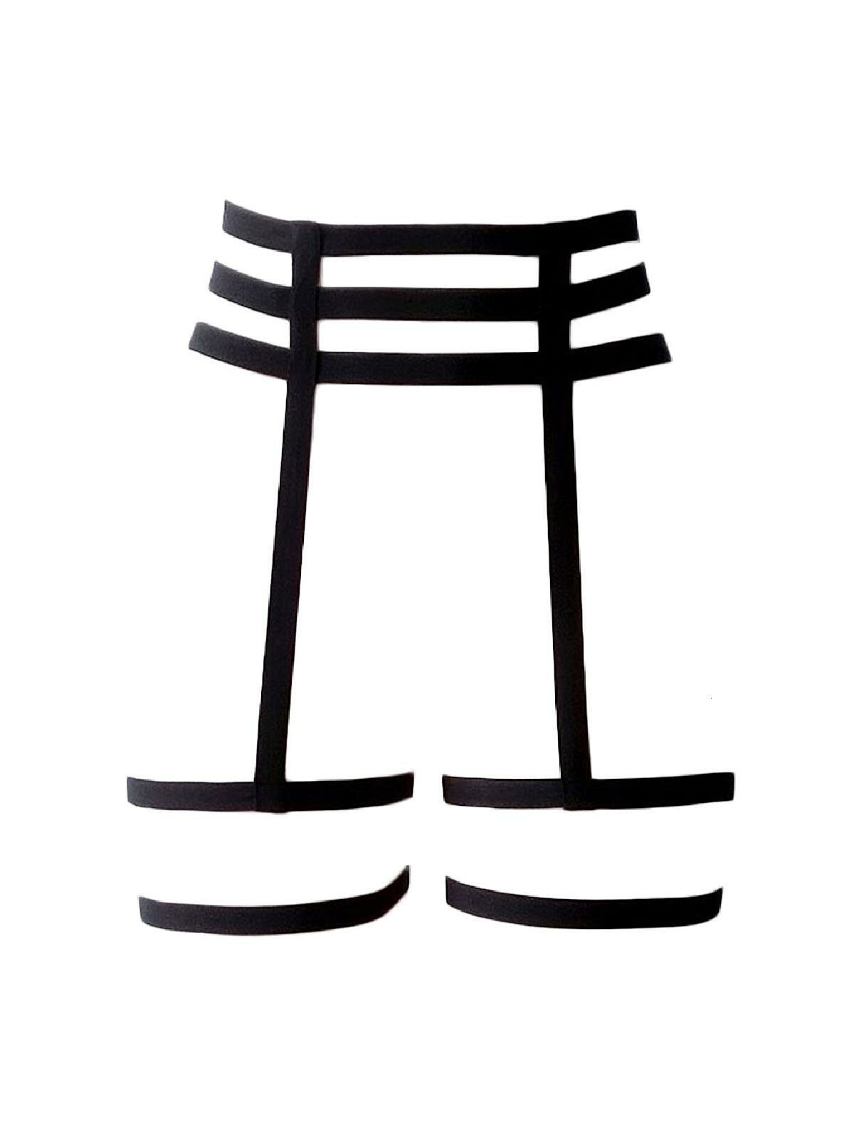 Женский ремень-гартеры с кружевной сеткой, S